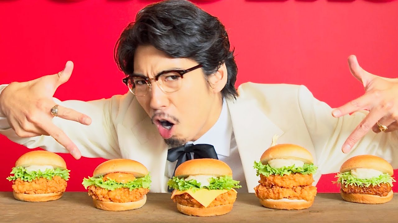 カーネル・サンダースに扮する賀来賢人、「サンド」改め「バーガー」宣言／「KFC BURGERS」CM＋メイキング - MAGMOE