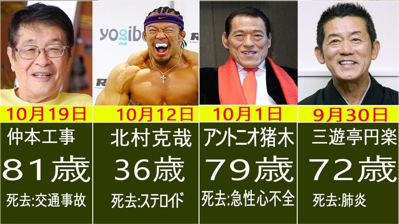 【追悼】2022年に亡くなった芸能人 Magmoe