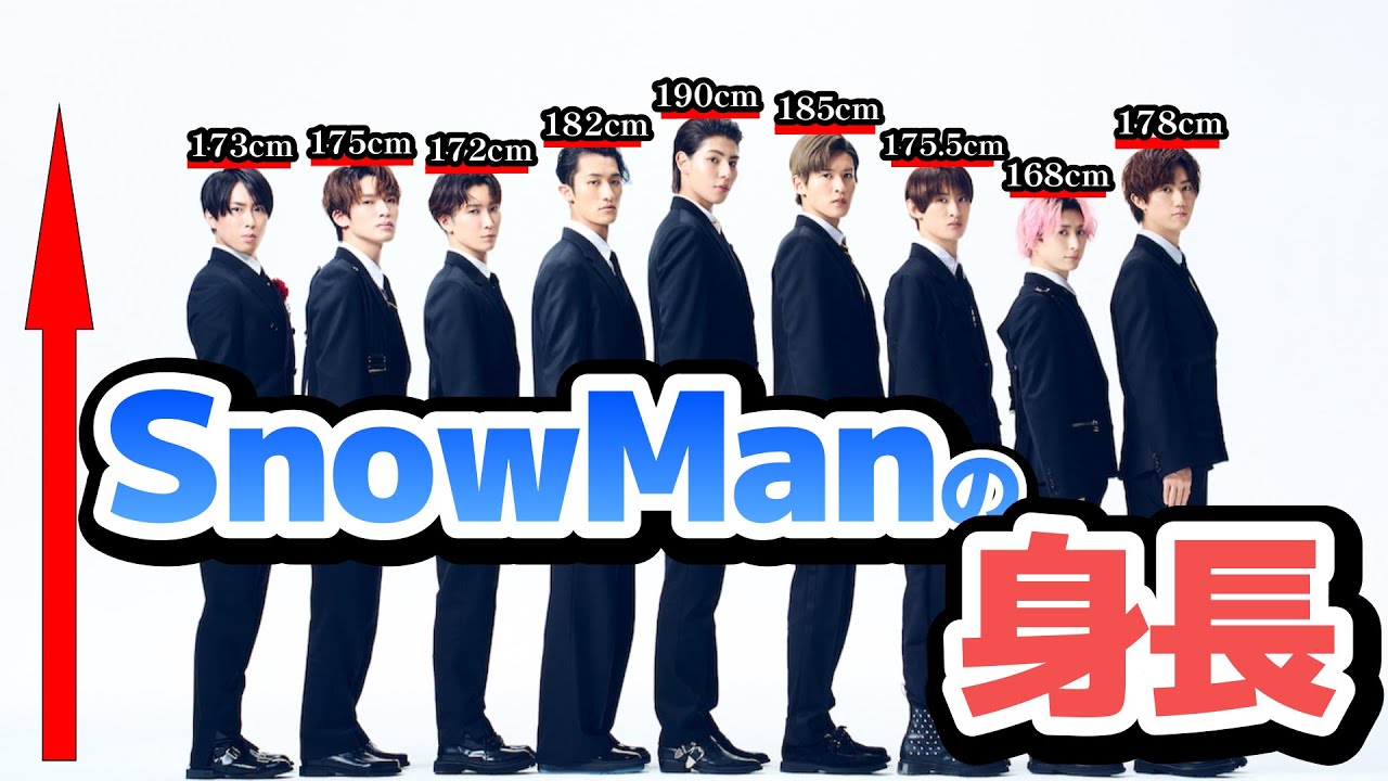 Snowmanメンバーの身長ランキング Magmoe
