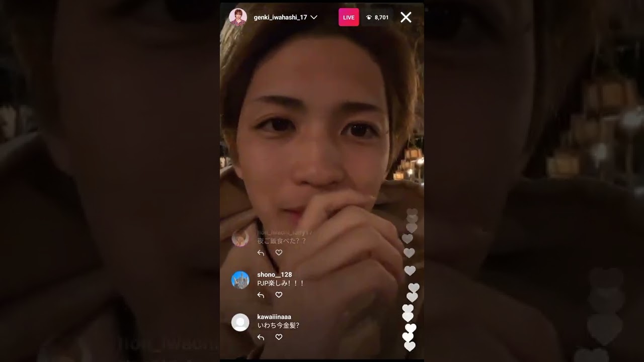 Iwahashi Genki IG Live 2022-04-11 | 岩橋玄樹インスタライブ 2022年4月11日 (@genki_iwahashi_17) - MAGMOE