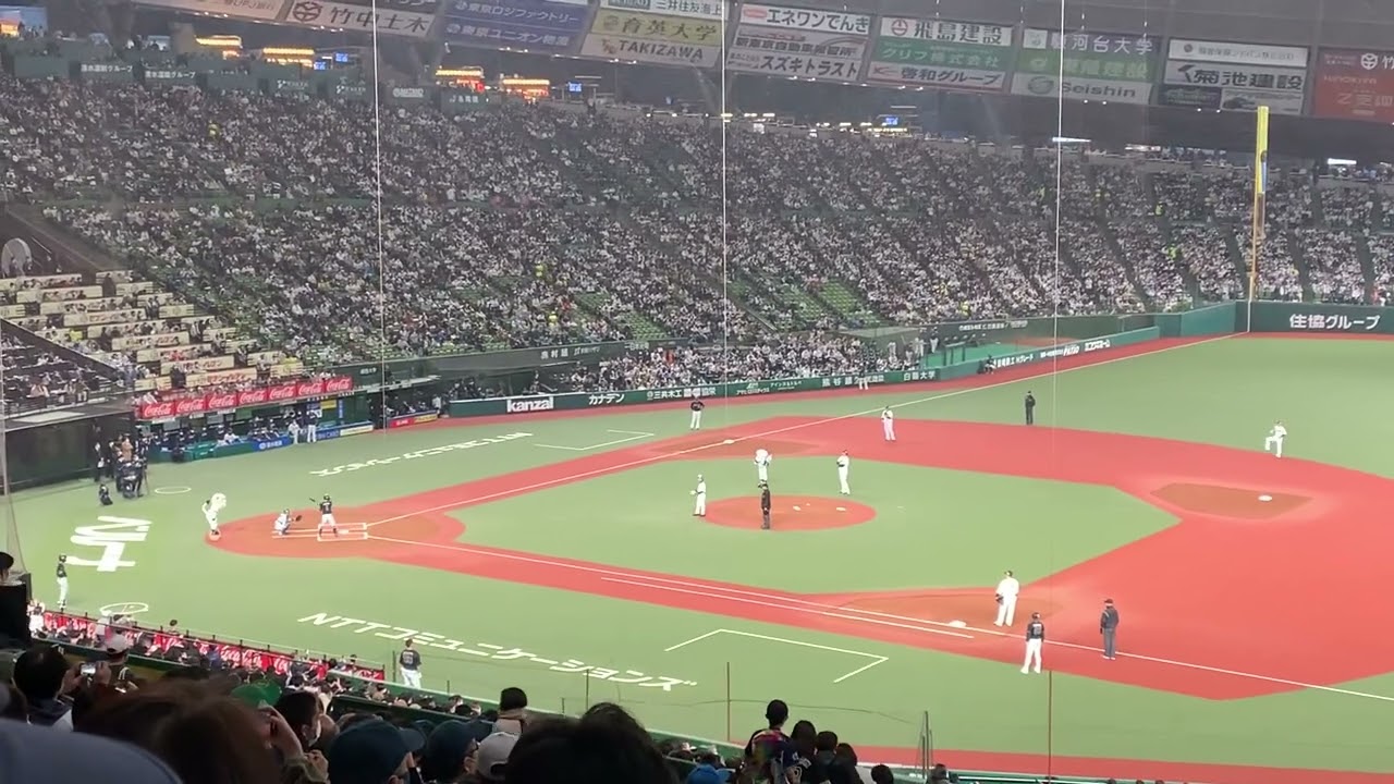 A.B.C-Z 河合郁人 始球式 登場〜マウンドを降りるまで @ライオンズ開幕戦 - MAGMOE