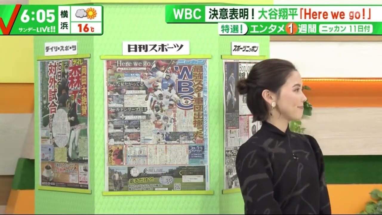 WBC!決意表明!大谷翔平[Herewego!]『サンデーLIVE!』 2023年02月12日 - MAGMOE