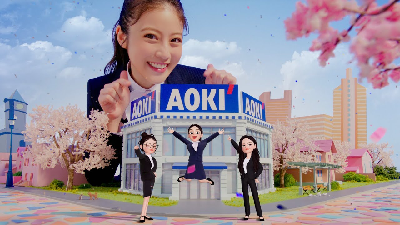 【AOKI】今田美桜さん出演 フレッシャーズ応援フェア CM - MAGMOE