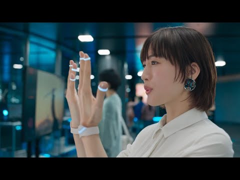綾瀬はるか、手で触れた感覚を共有できる先端技術に感動／NTTドコモ CM＋インタビュー - MAGMOE