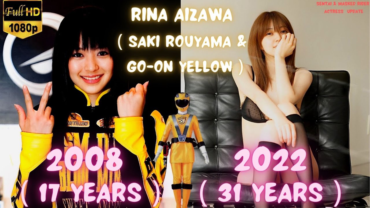 Rina Aizawa ( 逢沢りな ) plays Saki Rouyama & Go-On Yellow in Go-Onger 2008 VS 2022 - MAGMOE