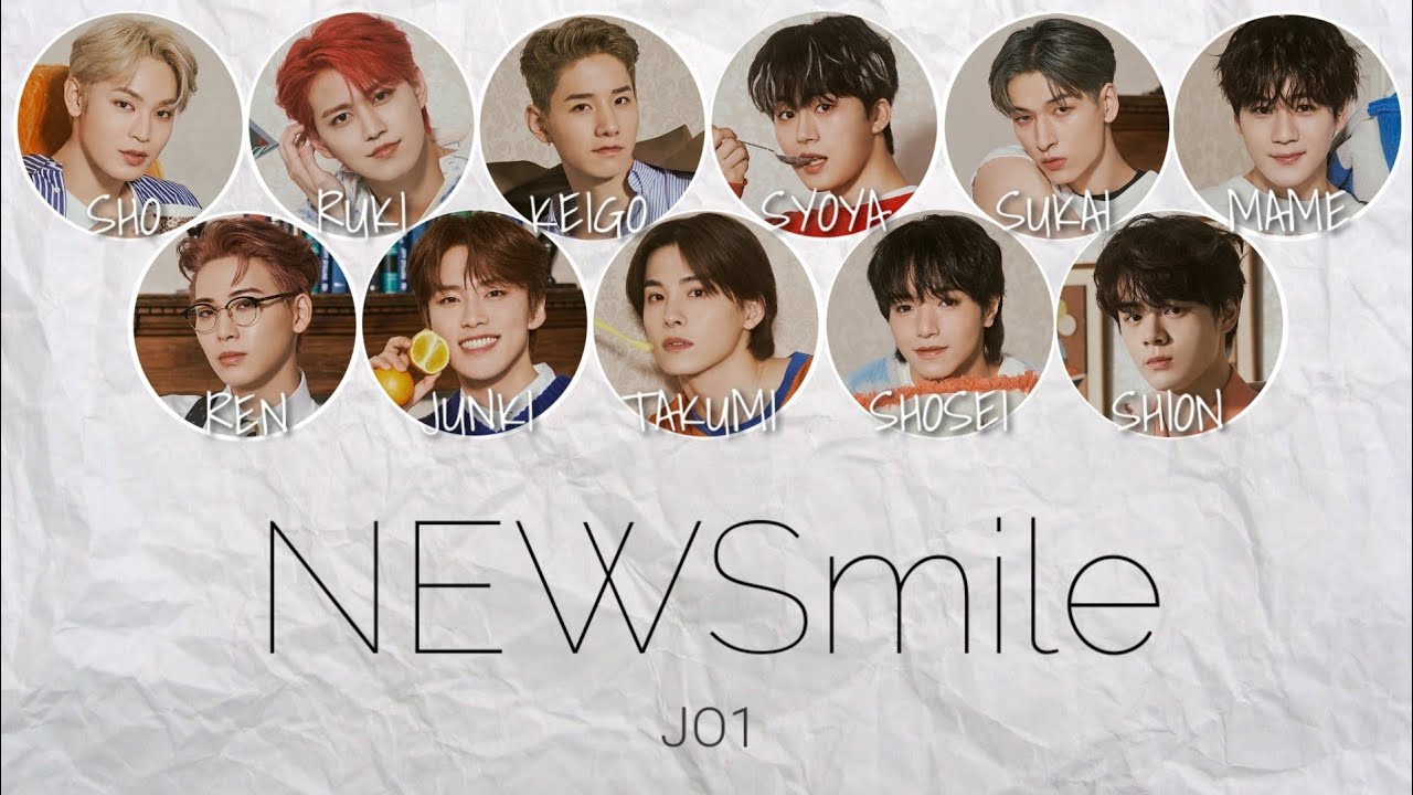 JO1 'NEWSmile' LYRICS [JPN/ROM/IDN] - MAGMOE