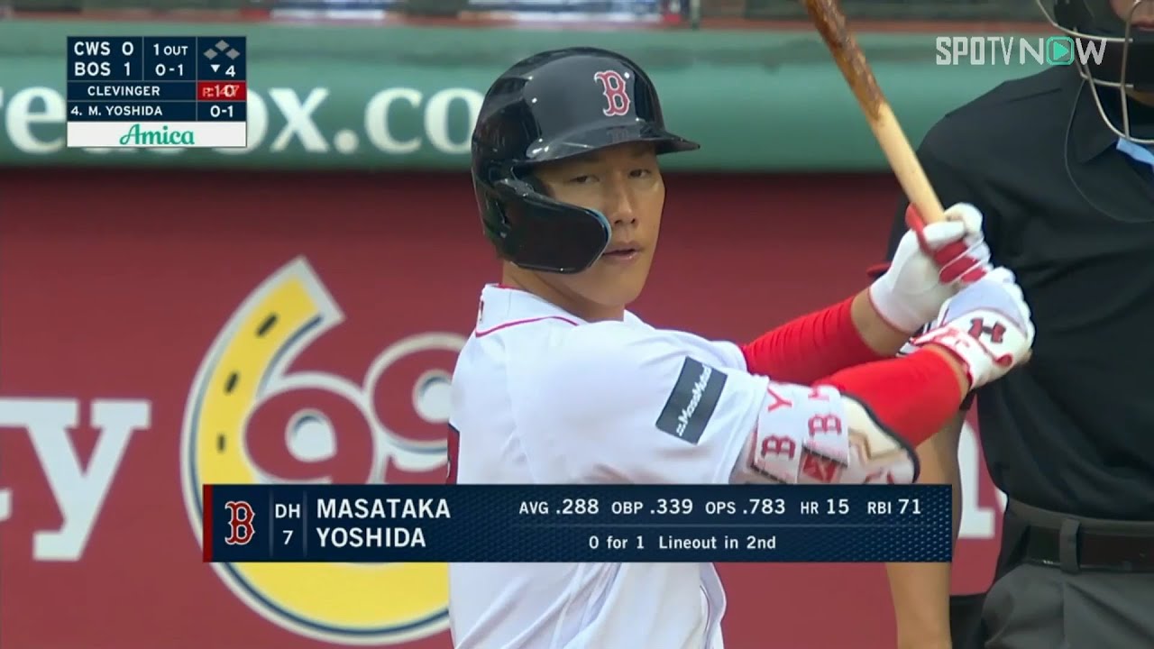 【MLB 速報】#吉田正尚 グリーンモンスター直撃ツーベースヒット! ホワイトソックス vs レッドソックス 9.25 - MAGMOE