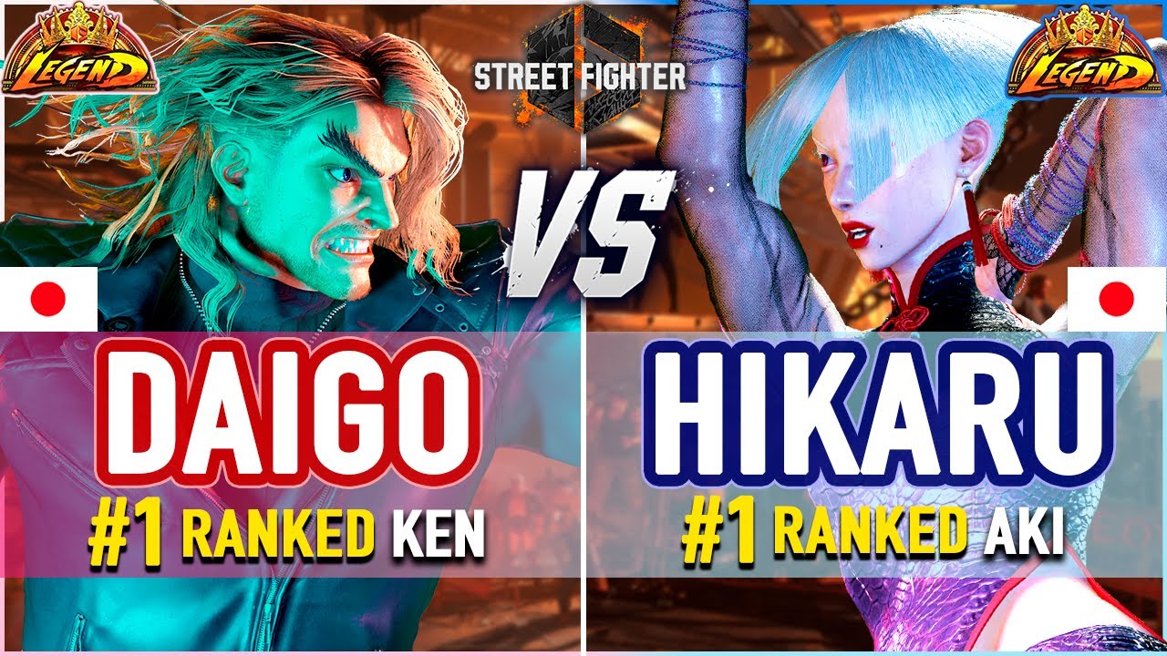 SF6 🔥 Daigo (#1 Ranked Ken) vs Hikaru Shiftne (#1 Ranked AKI) 🔥 SF6 High Level Gameplay - MAGMOE