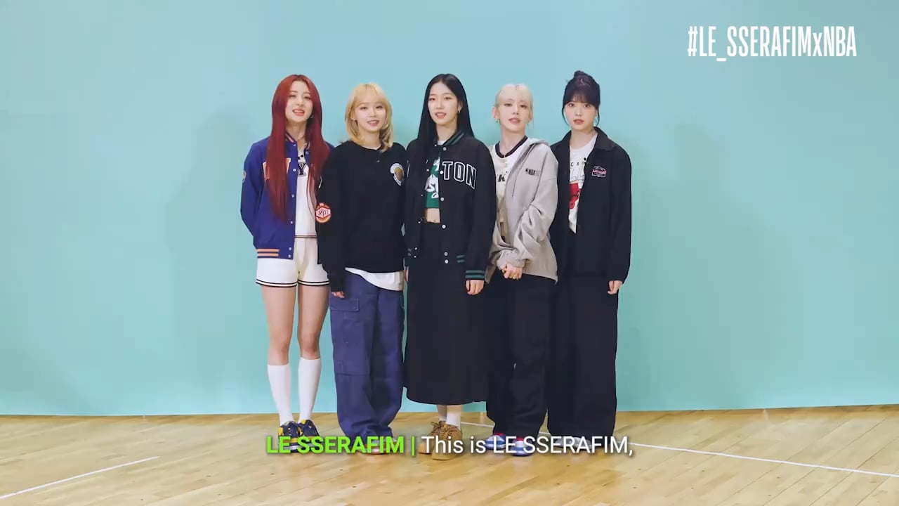 240426 LE SSERAFIM による NBA Twitter の更新 - MAGMOE