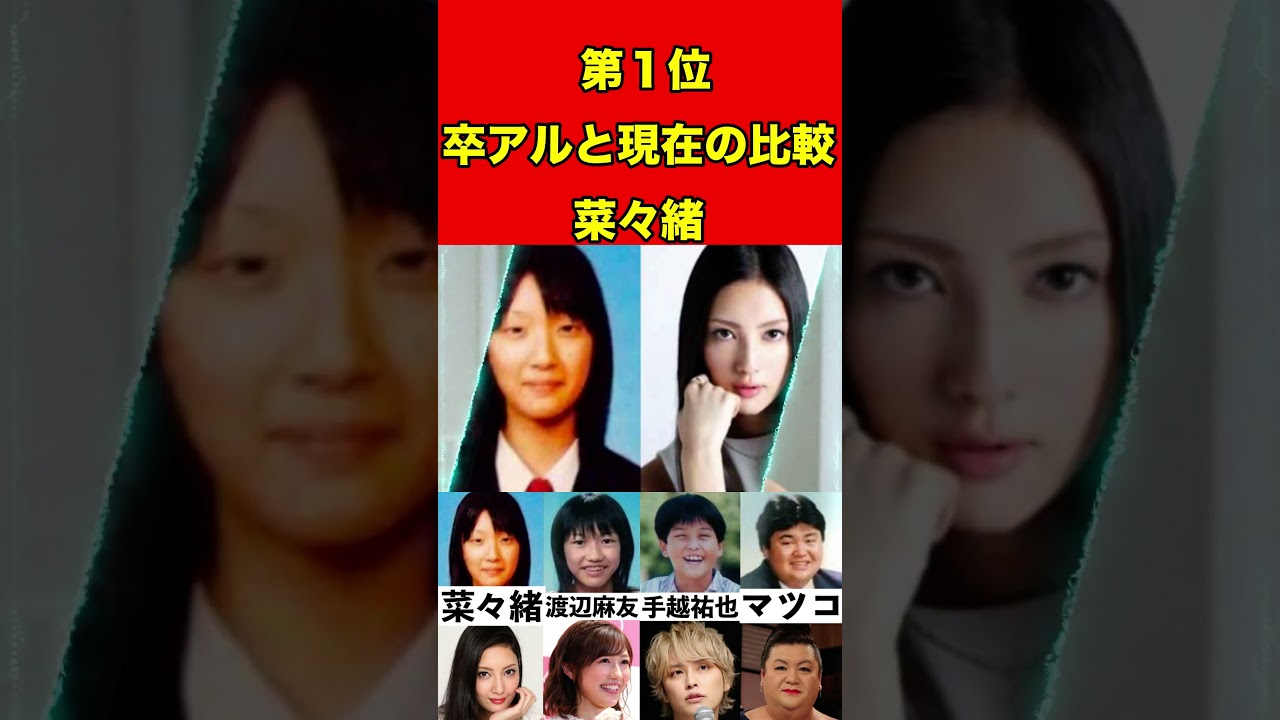 菜々緒20芸能人の卒アル20選！衝撃度ランキング！現在の比較まとめ - MAGMOE