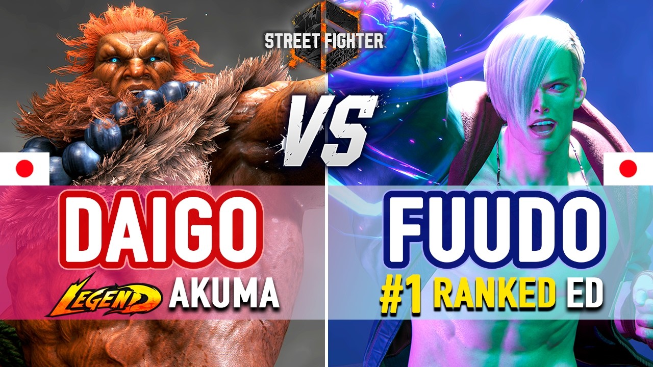 SF6 🔥 Daigo (Akuma) vs Fuudo (#1 Ranked Ed) 🔥 SF6 High Level Gameplay - MAGMOE