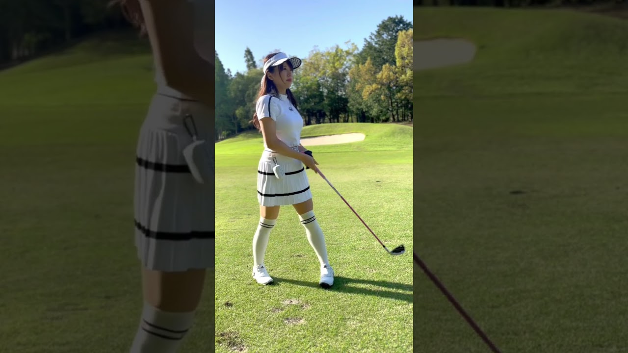 #桜りん ＆ #藤井マリー の目指せ！グラビアンゴルファーNo,1!! レッスン31 #shorts #shortvideo #ゴルフ#週刊実話 - MAGMOE
