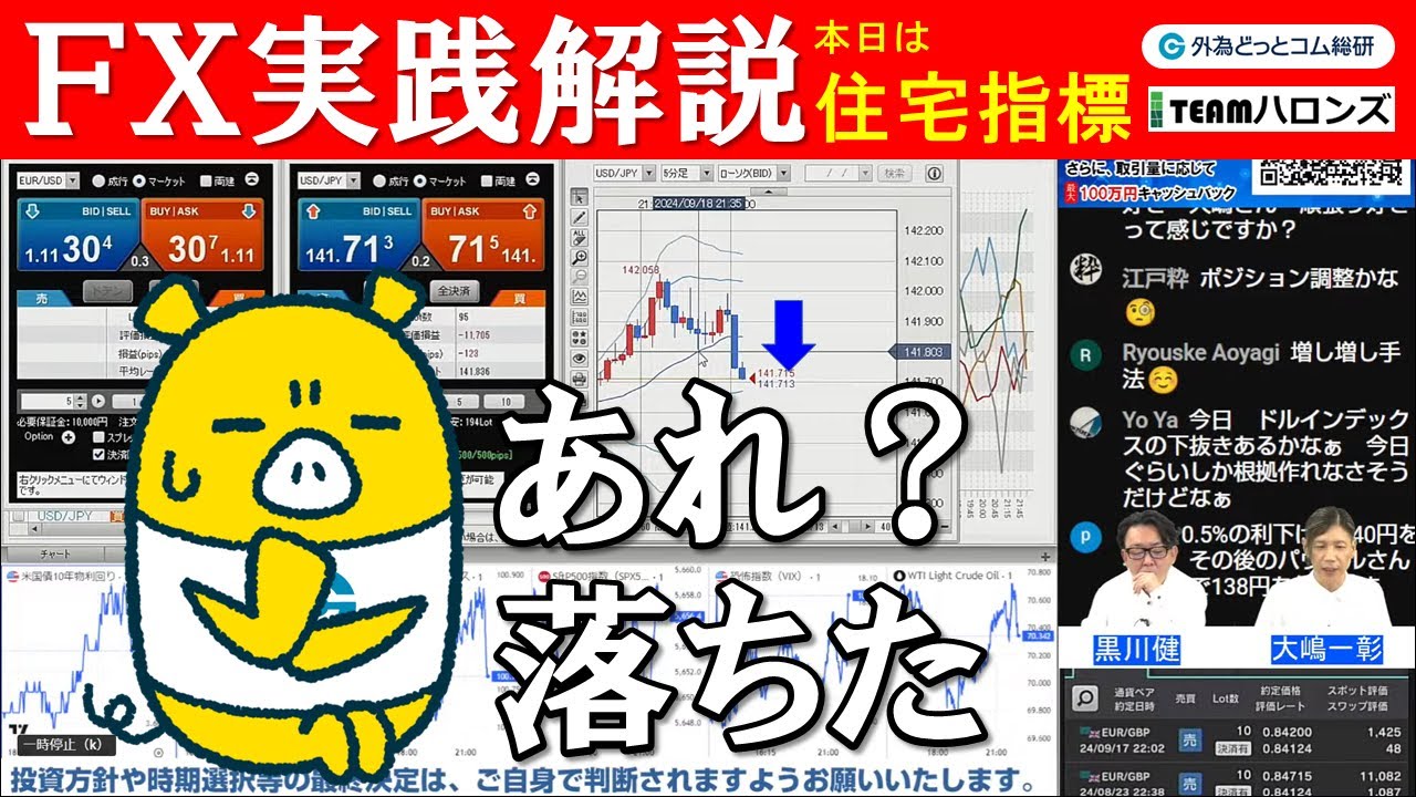 FX実践解説、あれ？落ちた。すとんと落ちて、つかまる編（2024年9月18日) - MAGMOE