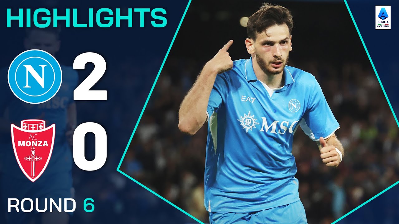 NAPOLI-MONZA 2-0 | HIGHLIGHTS | Kvaratskhelia form continues as Napoli rout Monza | Serie A 2024 ...