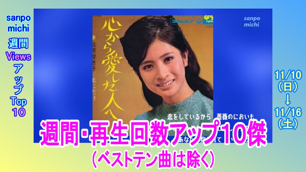 【週間Views（再生回数）アップ10傑】11/10㈰～16㈯ - MAGMOE