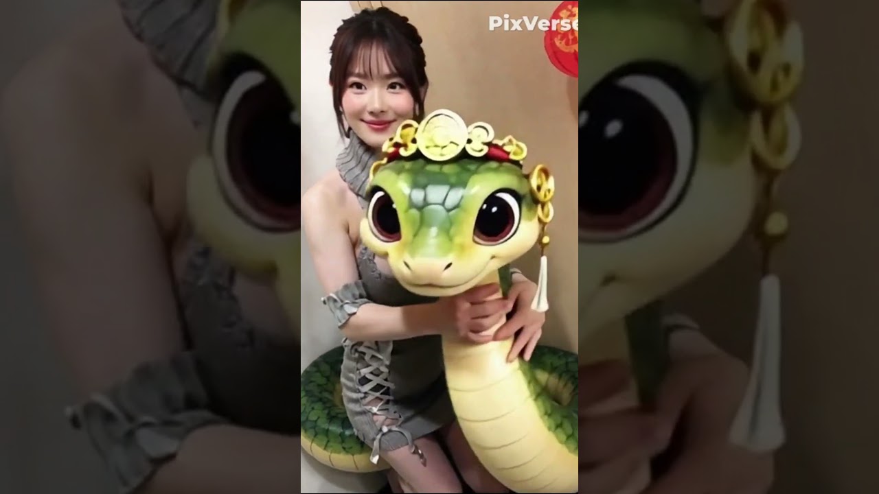 Miura Sakura Japanese AI VIDEO - Cute Sexy Girl With Snake - MAGMOE
