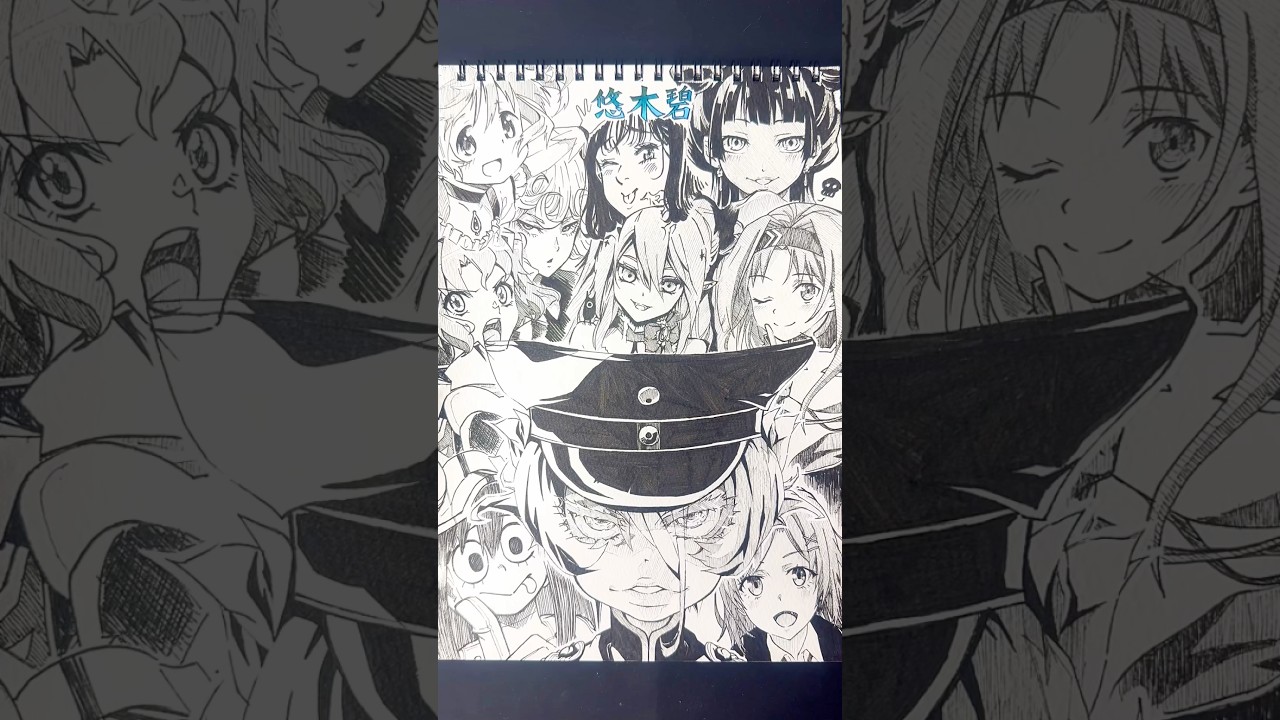 Drawing characters!!🔥(CV: 悠木碧) #悠木碧 #声優 #drawingchallenge - MAGMOE