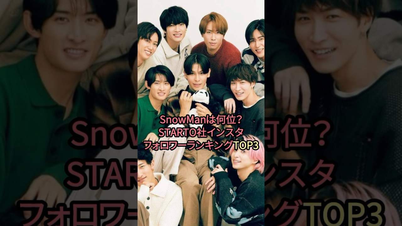 スタート社インスタフォロワーランキングTOP3#目黒蓮 #山田涼介 - MAGMOE