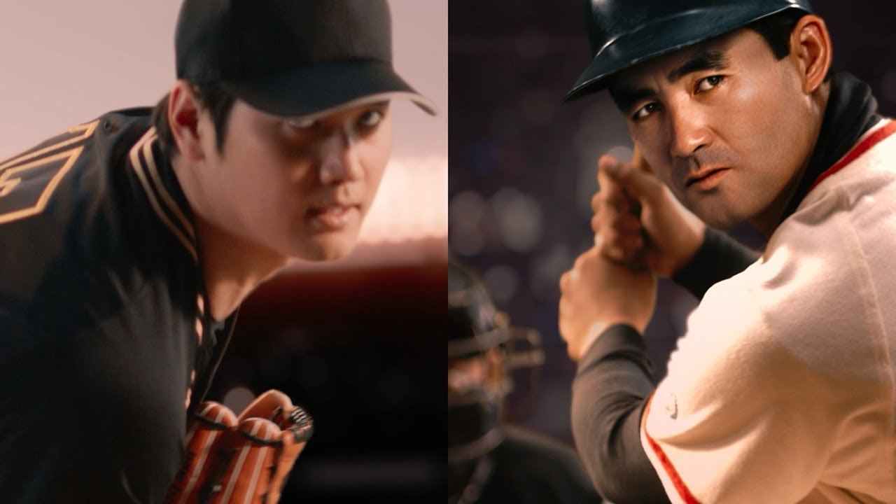 夢の対決！投手・大谷翔平VS打者・長嶋茂雄 セコムCMで“実現” メーキング＆インタビュー映像も公開 - MAGMOE
