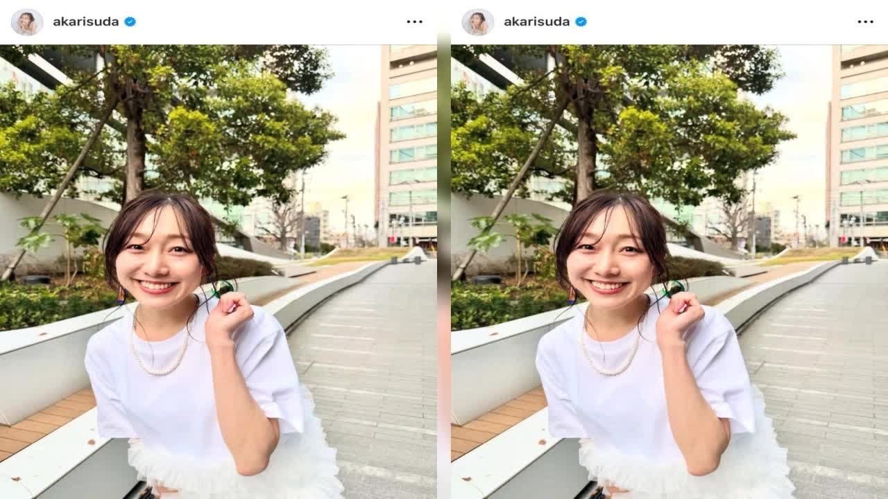 B1- 須田亜香里、“透け太もも”で美脚あらわ「超ミニじゃん」「どれもお似合いでカワイイ」 - MAGMOE
