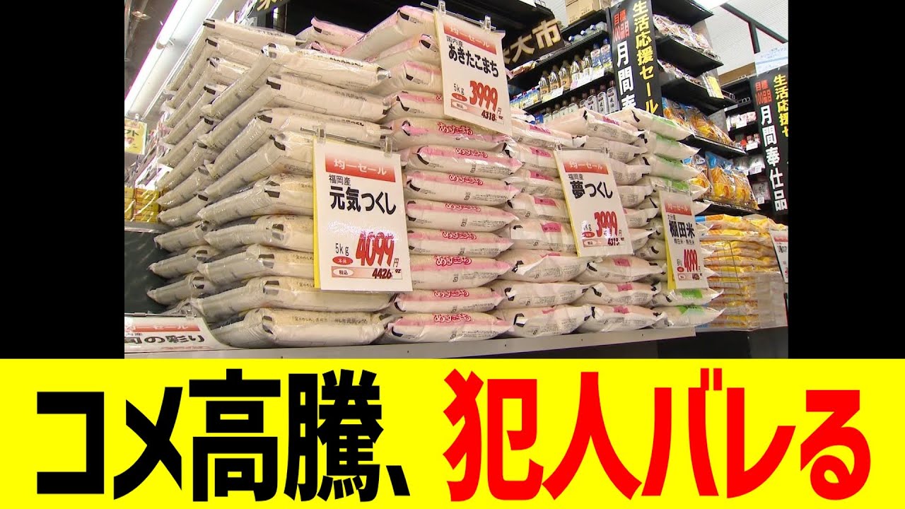 コメ高騰、裏に隠れた犯人バレるww - MAGMOE